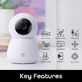 Scope 1080p HD Smart Auto-Tracking Security Camera, White - Walmart.com