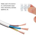 Amosfun 50Pcs 3 Positions Pre Insulated Terminal Blocks White PP Shell ...