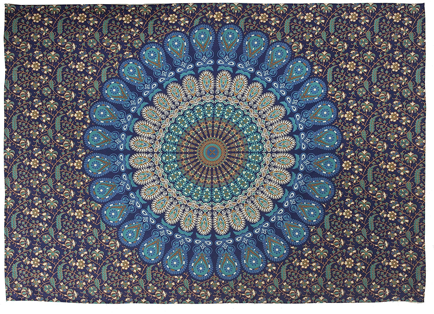 Pop Popular Handicrafts Queen Blue Hippie Mandala Bohemian Psychedelic ...