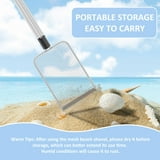 Keyohome 2Pcs Beach Sand Sifter with Extendable Handle Stainless Steel ...