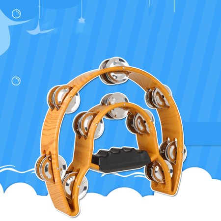 Handheld Double Row Jingles Ergonomic Handle Half jingle; handheld Moon ...