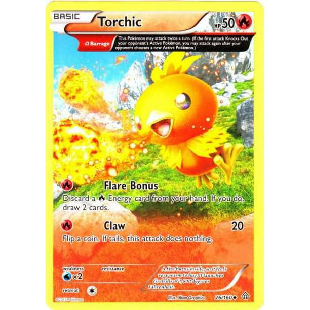 Pokemon Primal Clash Uncommon Torchic #26 - Walmart.com