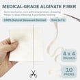 Calcium alginate wound dressing | Gentle, non-stick sterile dressing ...