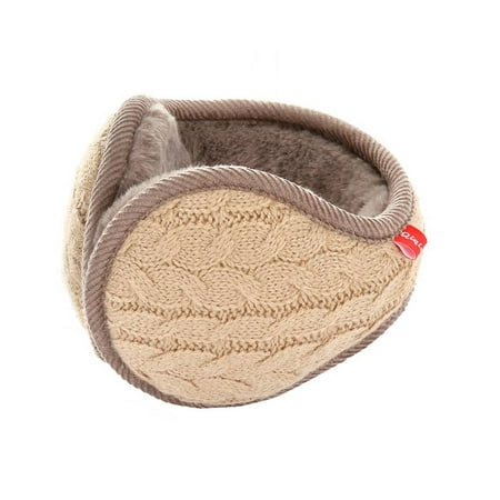 Goriertaly Unisex Women Men Winter Earmuff Knit Adjustable Wrap Around ...