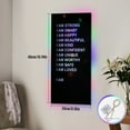 Protoiya Personalized Affirmations Mirror with Colorful LED String ...