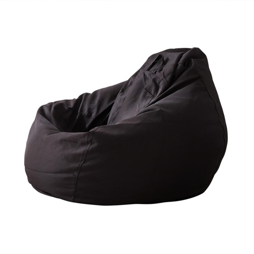 Bean Bag Chair Sofa Cover, Lazy Lounger High Back Large Bean Bag ...