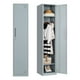 MIIIKO Office Storage Lockers for Employees, 71" Slim Metal Storage ...