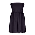 Aellinatey Women's Bubble Skirt, Strapless Cuff Top, Short A-line ...