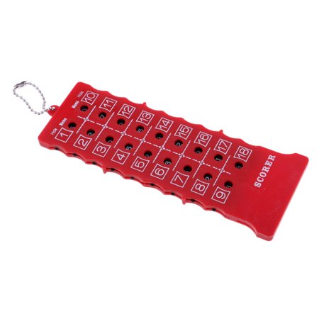 Golf Score Counter Rectangle Scoring Stroke Counter Keychain Red ...