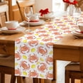 Coastal Crab Table Runner - 36 Inch Long Summer Lemon Nautical Beach ...