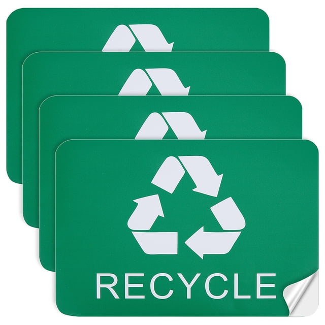 4sheet Paper Sticker Labels Adhesive Stickers for Trash Can Word ...