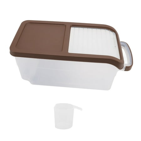 Food Storage Container, 10KG Grain Rice Storage Bin With Wheels ...