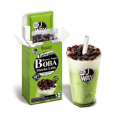NineChef Bundle - WuFuYuan BOBA Black Tapioca Pearl Bubble Tea 2 Pack (Each 8.8 OZ) + 1 Pack of ...