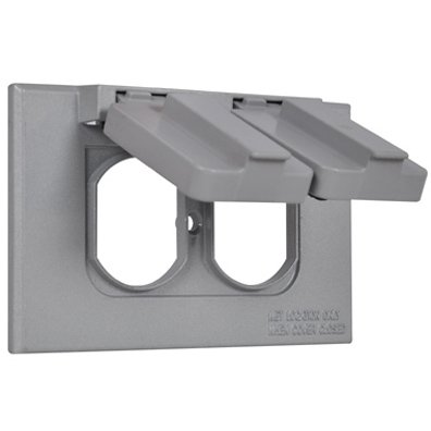 Sealproof 1-Gang Duplex Horizontal Weatherproof Outlet Cover, Single ...