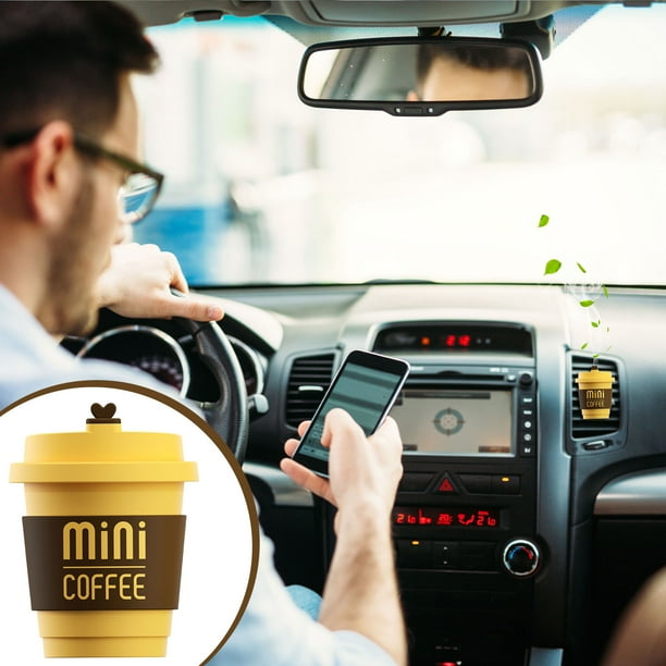 Agiferg Mini Coffee Cup Car Air Fresheners Creative Automotive Air Outlet Vent Aroma Diffuser ...