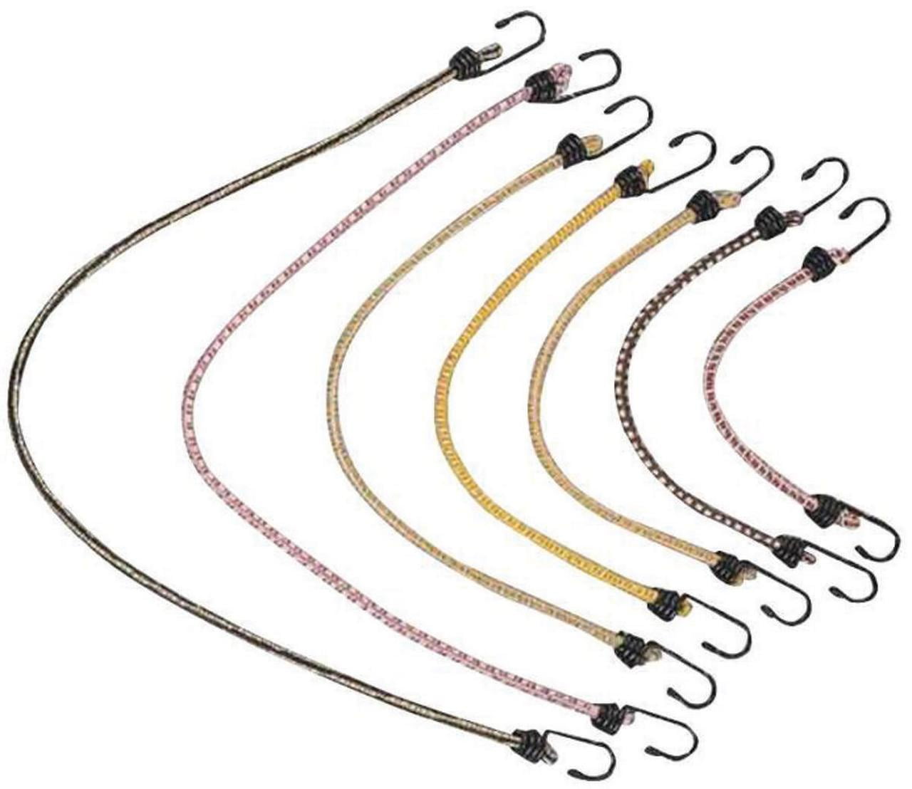 ProSource Braided Stretch Cord, 8 Mm Dia X 30 In L, Metal Hook, Spring ...