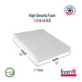 FoamFit High Density Upholstery Foam Cushion 1.8 lb 46 ILD 3" Thick ...