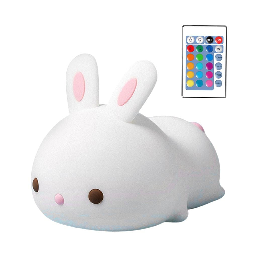 Click here for Bunblic Bunny Night Light For Kids Silicone Nurser... prices