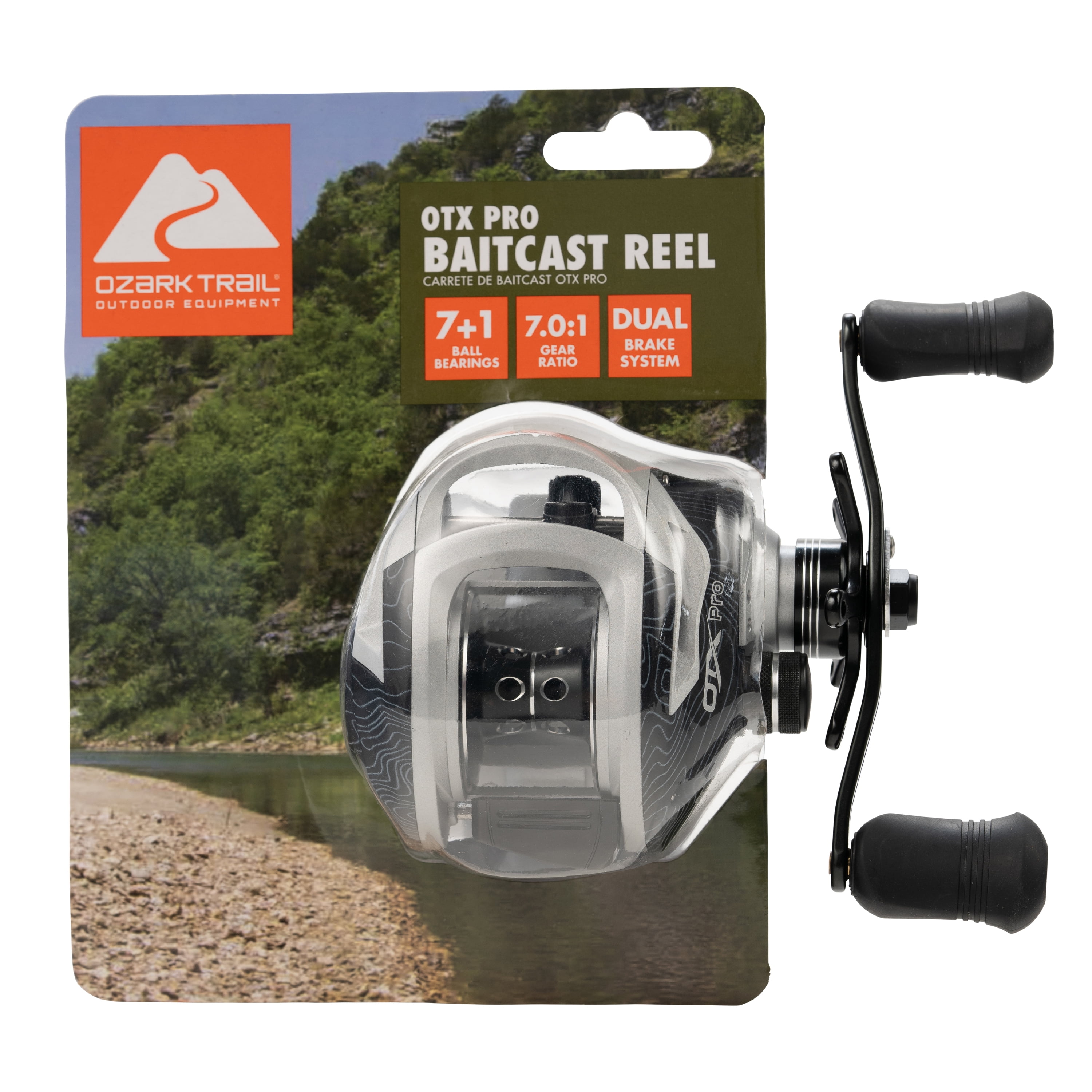 Ozark Trail OTX Pro Baitcast Fishing Reel, Black - Walmart.com
