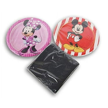Party City Minnie Mouse Forever Tableware for 16 Guests, Disney Plates ...