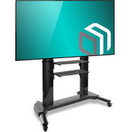 Ultra Heavy Duty Mobile Stand TV Cart Mount | Fits 32" to 100" Flat ...
