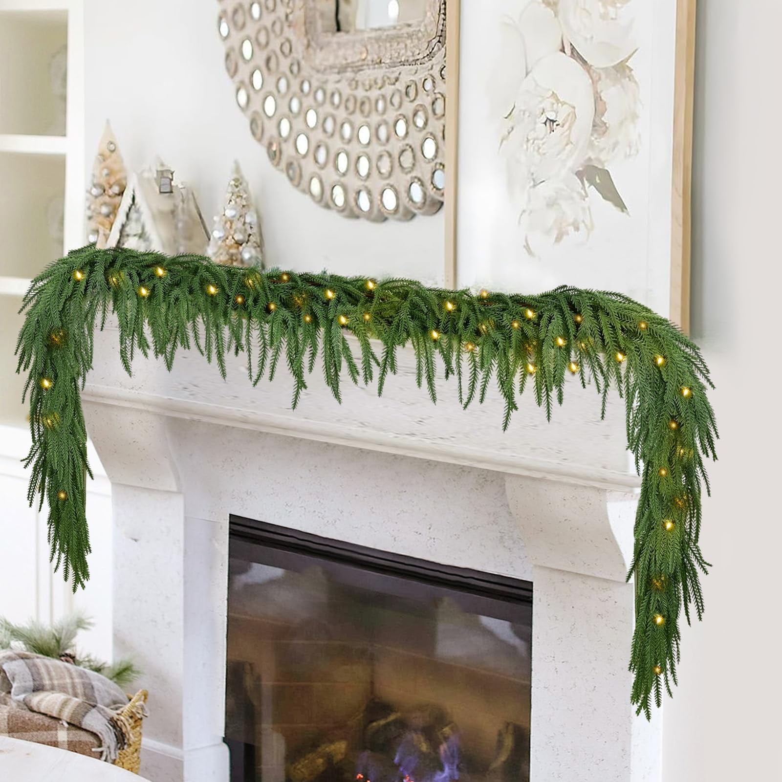 Click here for Nanoei 180cm Led Christmas Garland  40 Heads Cedar... prices