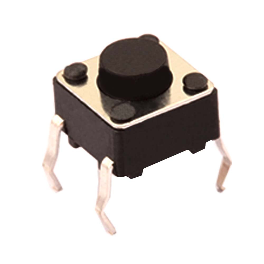 100pcs 4pins Momentary Tactile Button Switch, 6 x 6 x 5mm Micro Tact ...