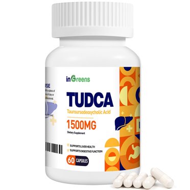 TUDCA Liver Support Supplement, (60 Capsules, 250mg) Genuine Bile Acid ...