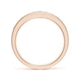 2wist Designs 18K Rose Gold Plated Half Eternity Band Emerald Round ...
