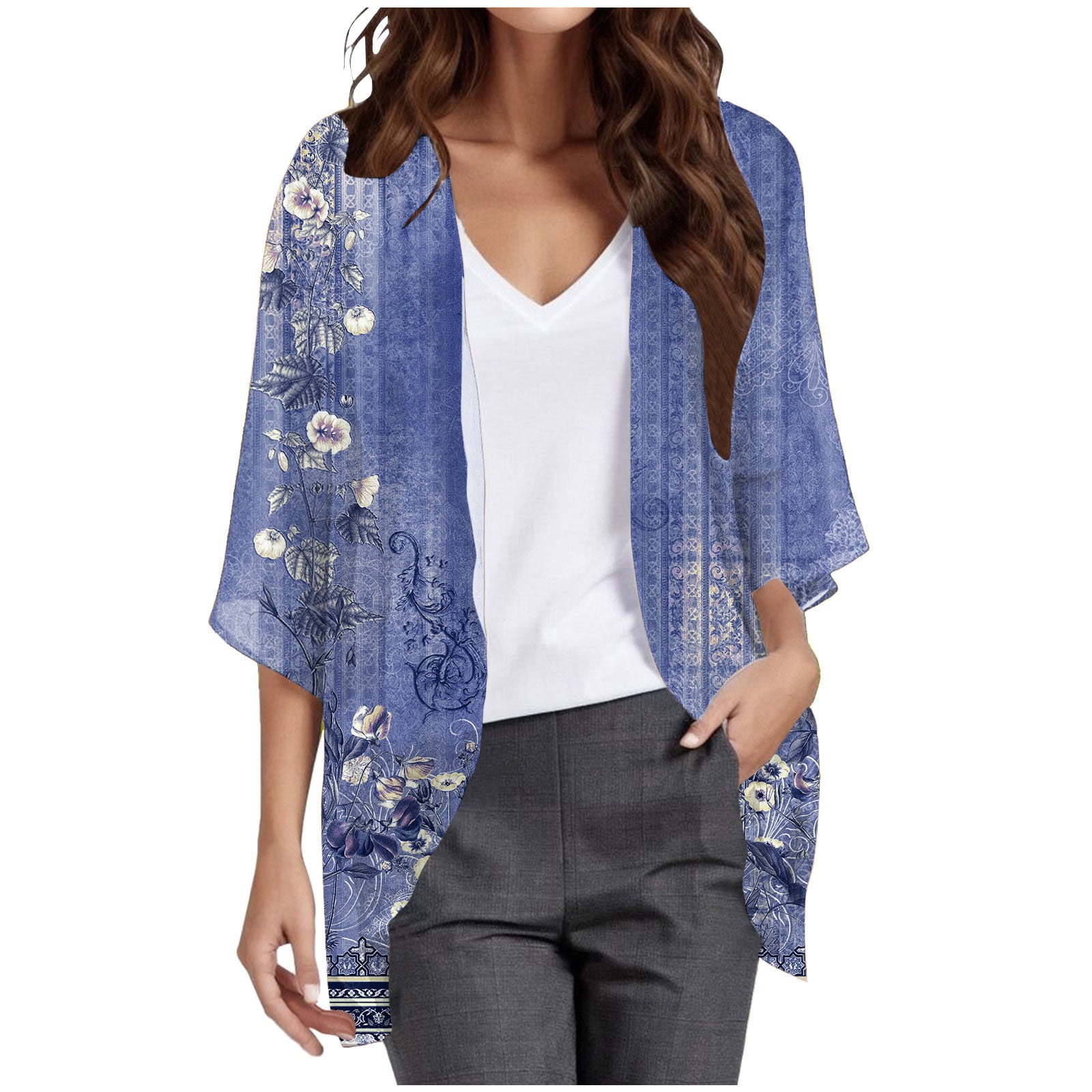 Click here for Lojoutye 2025 Womens Floral Print Cardigan Sweater... prices