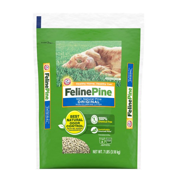 Arm & Hammer Feline Pine 100% Natural Original Non-Clumping Cat Litter ...