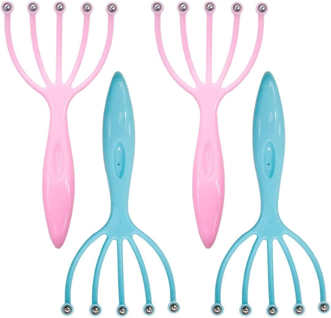 4 Pieces Scalp Massager Roller Ball, Handheld Claw Spa Scalp Massagers ...