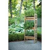 Algreen Stack'n Garden 3 Tier Stackable Wooden Indoor/Outdoor Modular ...
