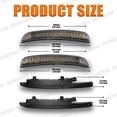 HMCYCI Smoked Lens Side Marker Lamps LED For Dodge Charger 2015-2022 ...