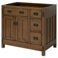 Sagehill Designs American Craftsman 36" Bathroom Vanity Base, Rustic ...