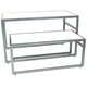 2-Piece Set of Rectangular Nesting Tables, Modern Style, Steel Frame ...