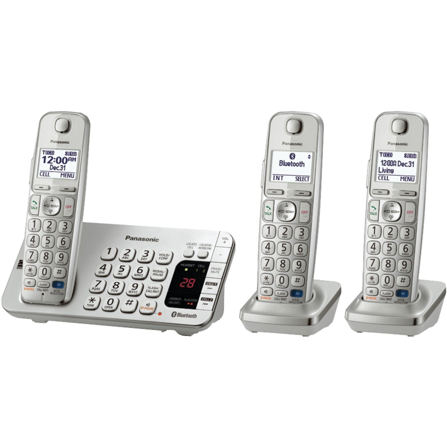 Panasonic KX-TGE273S Link2Cell Bluetooth Enabled Phone with Answering ...