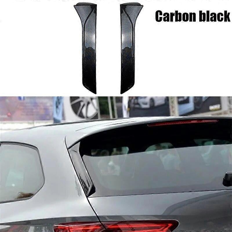 Glossy black 5 Door Rear Window Side Spoiler Wing For Seat Leon 5F FR ...