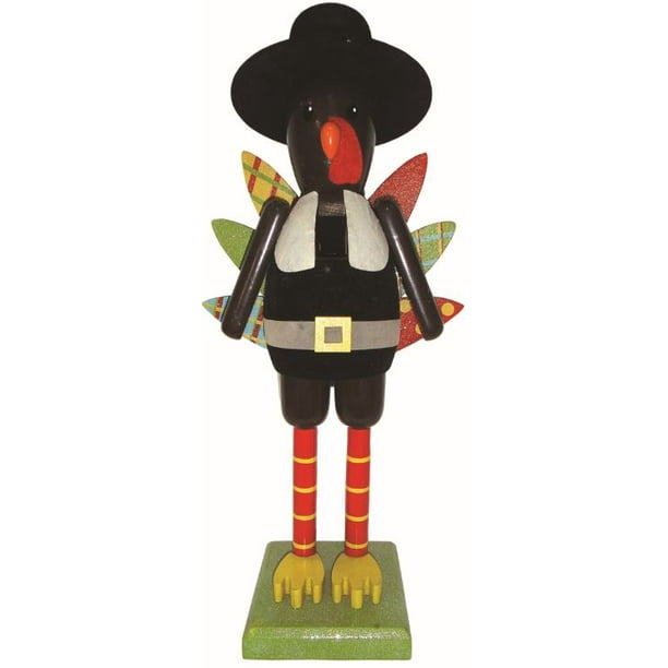 Pilgrim Turkey Wooden Thanksgiving Day Nutcracker 15 Inch Fall ...