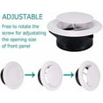 6 Inch Soffit Vent, Adjustable Air Vent Cover, ABS Round Ceiling Vent ...