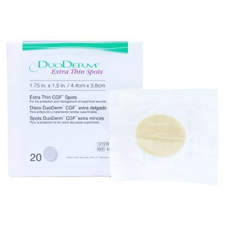 Duoderm Extra Thin Spots Wound Dressings 1.75" x 1.5" - Box of 20 by ...