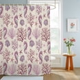 Bathroom Shower Curtain Ocean Coral Seahorse Shell Starfish Waterproof ...