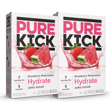 Pure Kick Hydration Singles To Go Water Enhancer Drink Mix Zero Sugar ...