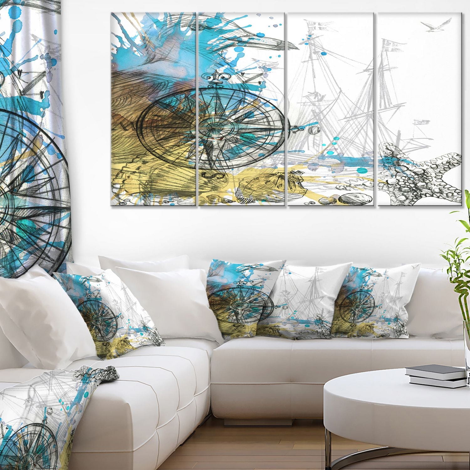 Click here for Designart Design Art Marine Background Illustratio... prices