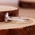 2.0 CTW Oval and Pear Cut Diamond 3 Stone Ring - Secure Bezel Set ...