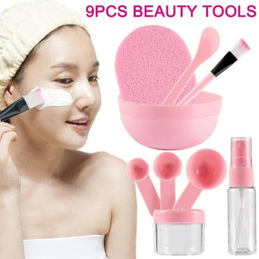 New DIY Facial Mask Kit 9 in 1 Skin Care Makeup Tools Face Mask Brush ...