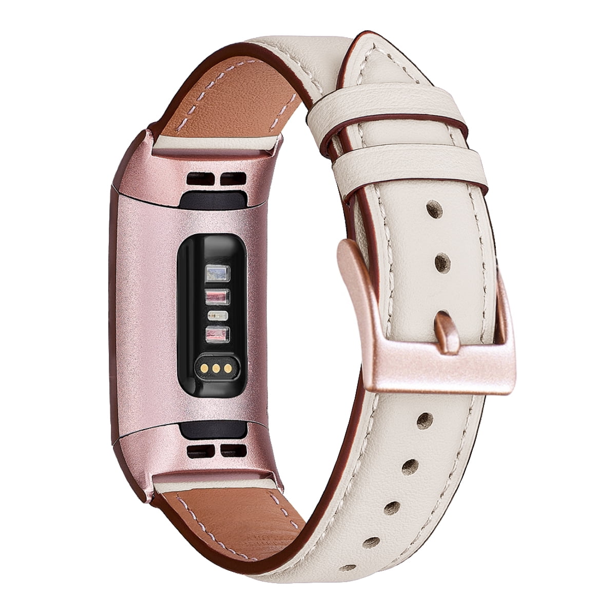 WFEAGL Charge 4 & Charge 3 & Charge 3 SE Band for Leather Band Ivory ...