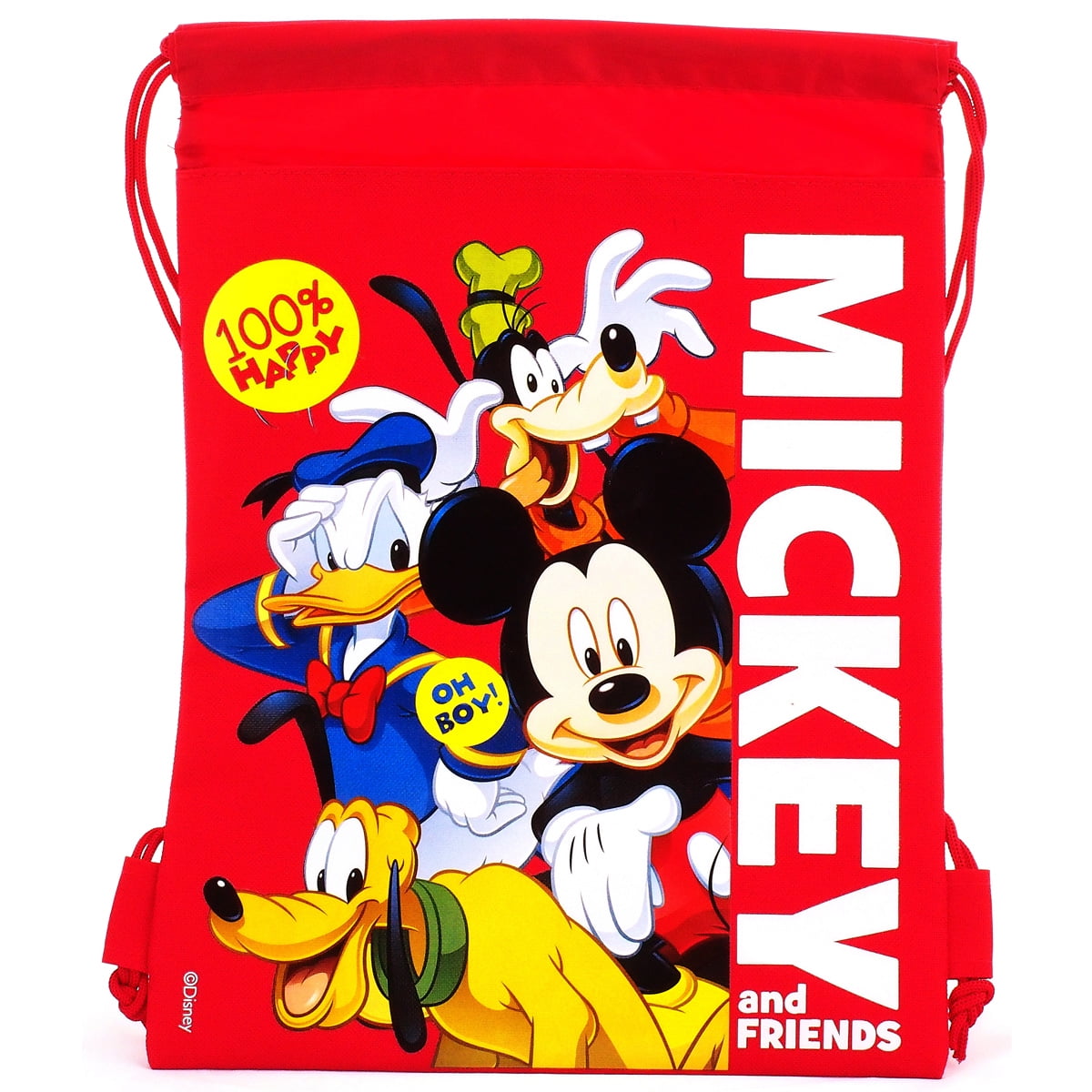 Mickey Mouse and Friends " 100% Happy " Character Licensed Red ...