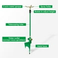 3-Arm Sprinkler with Adjustable Telescoping Base, 360 Degree Rotation ...