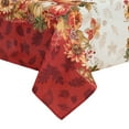 Swaying Leaves Bordered Fall Tablecloth - 60" x 120" - Elrene Home ...